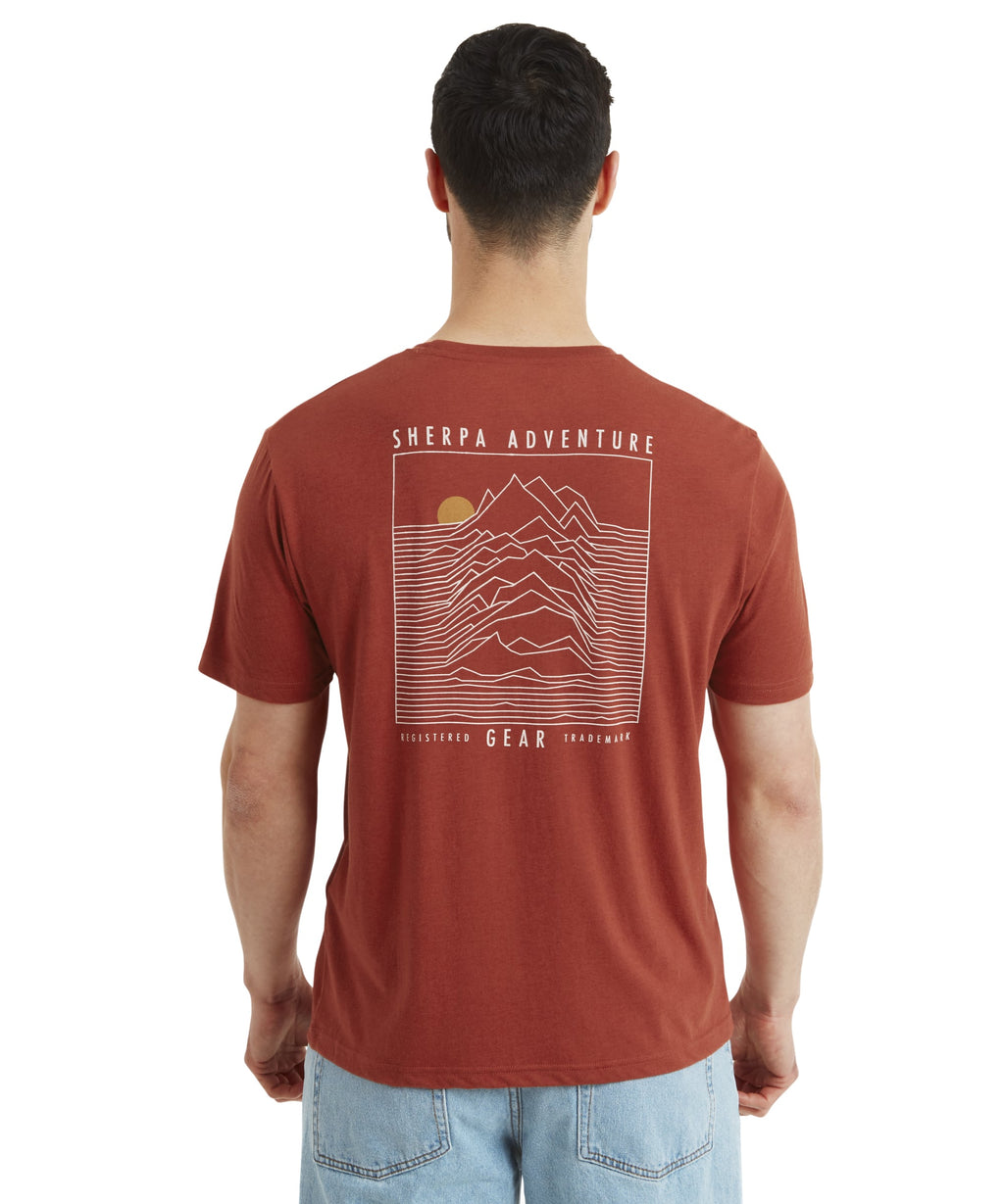 Mens Bali Terrain T-Shirt Red | Sherpa Adventure Gear