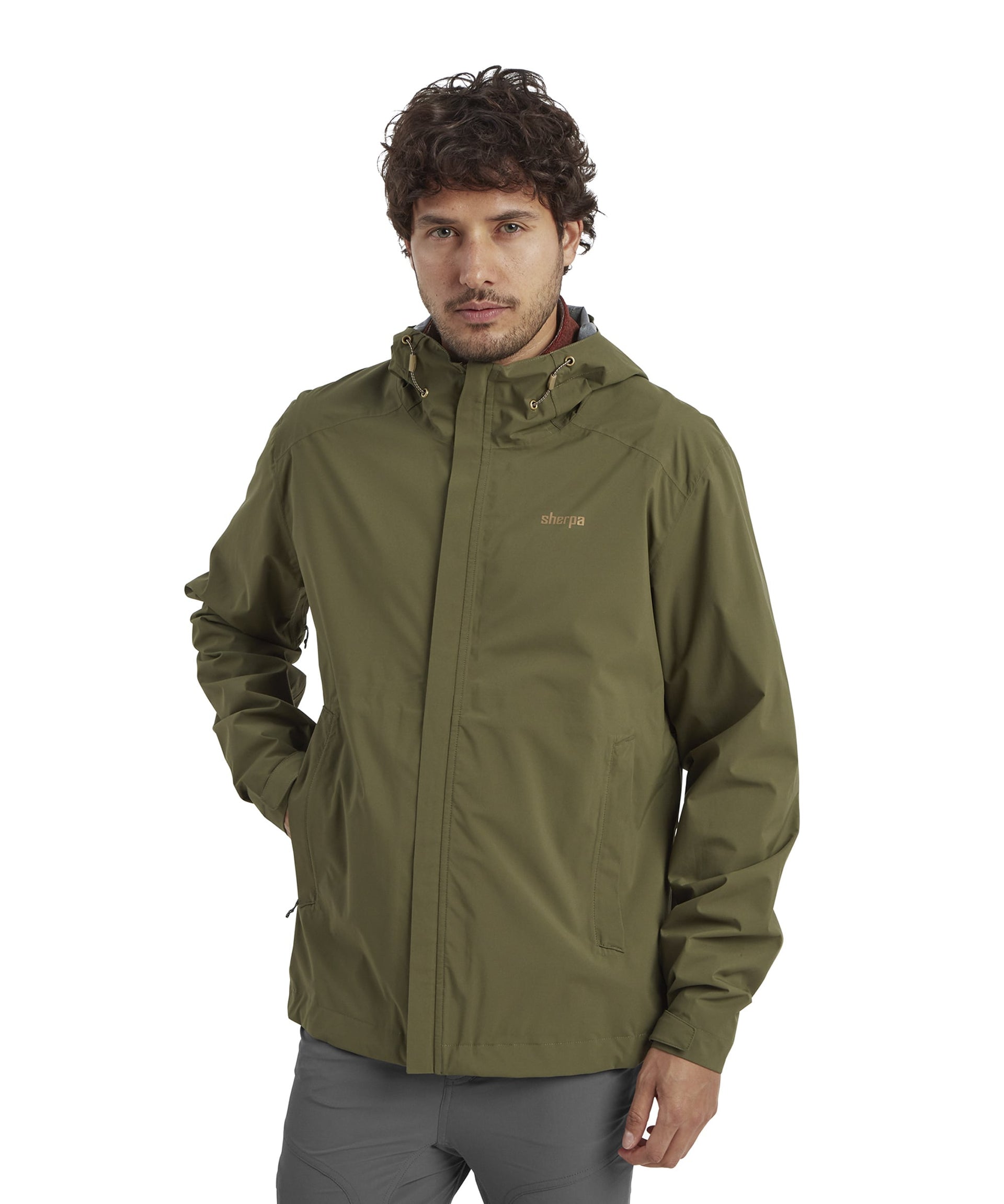 Men's Nima Waterproof Jacket Green | Sherpa Adventure Gear