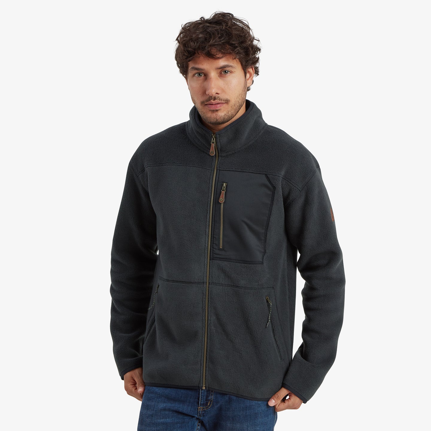 Mens Sanani Fleece Jacket Black | Sherpa Adventure Gear